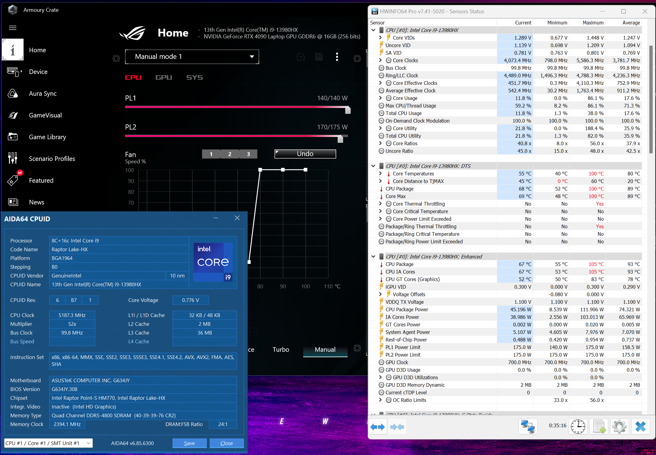 SCAR 16 4090 - Temps up to 105C in Gaming - Normal or Lemon? : r/GamingLaptops
